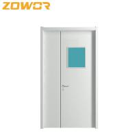 China Galvanized Steel Vision Panel UL Louver Hospital Fire Door - 30/60/90 Min Fire Rating with 50N Opening Force for sale