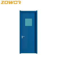 China UL Listed Steel Green Antibacterial Hospital Fire Door - 30/60/90 Min Rating, 40-55mm Thickness for Healthcare Facilities for sale