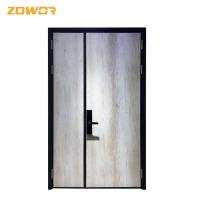 China Fireproof Anti-Theft Entry Door 1200x2100mm with 1-Hour Fire Rating and Door Viewer - GB12955-2008 Certified for sale