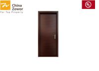 China 60-Minute Fire Rated Mahogany Wood Door 45mm Thick with HPL Finish for Middle East Market - BS476 Certified for sale