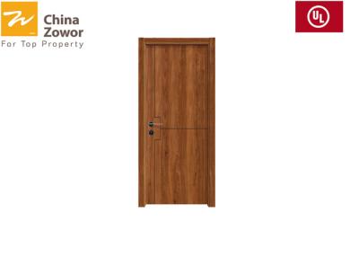 China Double Leaf Right Active 30-Minute Fire Door with 40mm Thickness and 90mm Frame Depth - Red Melamine Finish for sale