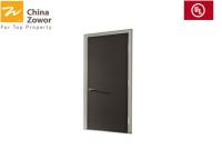 China FD30 Wood Fireproof Interior Door with 40mm Thickness and 30-180 Minute Fire Rating - Vertical Glass & Veneer Finish for sale