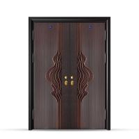 China Double Swing Aluminum Villa Entry Door Design Security soundproof for sale