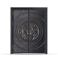 China Residential Enctrance Anti-theft door cast aluminum villa soundproof door for sale