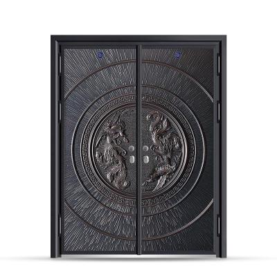 China Residential Enctrance Anti-theft door cast aluminum villa soundproof door for sale