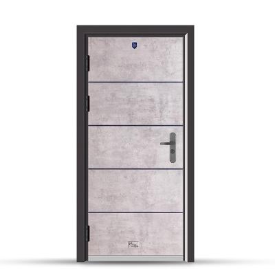 China Villa Entrance Copper Steel Double Security Door 90mm Thickness with 13-Point Lock System Customizable Size for sale