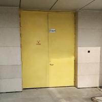China 1.0 Hour Fireproof Solid Wood Flush Interior Door 2130x915x45mm with Custom Wood Veneer Options for sale