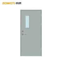 China 1-Hour Fire Rated Steel Entry Door 1000x2100mm with Galvanized Construction for Commercial Buildings for sale