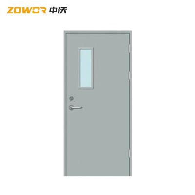 China 1-Hour Fire Rated Steel Entry Door 1000x2100mm with Galvanized Construction for Commercial Buildings for sale