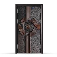China Villa Steel Entrance Door 2050x960mm Sound Proof Custom Size with CE Certification for sale