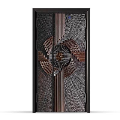 China Villa Steel Entrance Door 2050x960mm Sound Proof Custom Size with CE Certification for sale