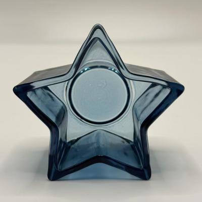 China Vibrant Color Coating Glass Candle Holder Heat Resistant for Elegant Home Decor for sale