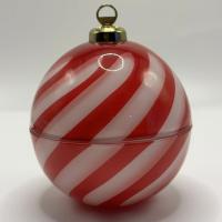 China Fade Resistant Decorative Glass Jar Sprayed Color Twist Stripe Design For Home Decor for sale