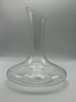 China Clear Glass Decorative Vase Minimalist Style for Elegant Living Room Accent for sale