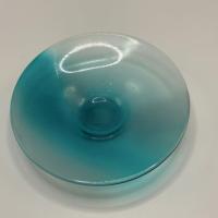 China Teal Color Glass Bowl Dinner Plate Set Elegant Dining For Stylish Table Settings for sale