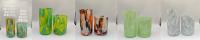 China Swirl Tumbler Range Four Colourways Tall 15.5 cm Short 11 cm 390 g 360 g Bar Set for sale