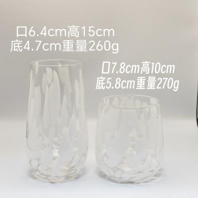 China Fluted Clear Glass Tumbler Duo Two Sizes 15 cm and 10 cm Everyday Cups for sale