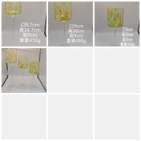 China Marbled Swirl Stemmed Glass Range Three Sizes 34.7 cm Tall 410 g Coloured Stemware for sale