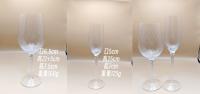 China Twist Clear Stemmed Glass Range Two Sizes 25 cm Tall 160 g Spiral Stem for sale