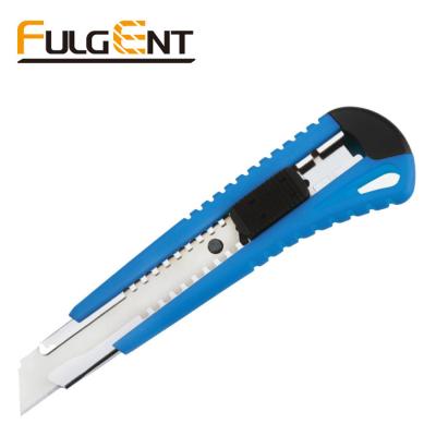 China Retractable 18mm Utility Knife 7 Break Blade Knife Snap Off for sale