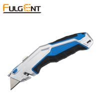 China 1+3pcs Auto Retractable Cutter Aluminium Alloy Self Retracting Knife for sale