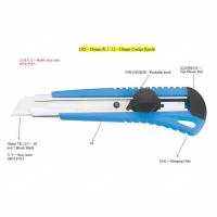 China Plastic Wallpaper Cutting Knife Pushable Knob SK5 Break Off Utility Knife for sale