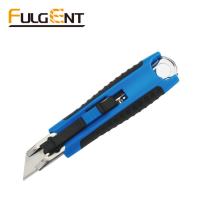 China Plastic TPR Self Retracting Knife Safety 19mm Blades Work Knife for sale