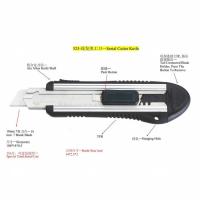 China Continuous SK5 Blade Utility Knife Aluminium Self Retracting Safety Box Cutter for sale