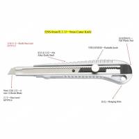 China 9mm Box Cutter Break Off Blade Utility Knife Auto Retractable Snap Off Craft Knife Blades for sale