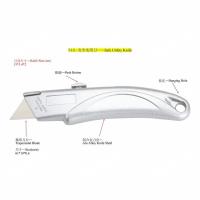 China Ergonomic Grip Retractable Knives Safety Utility Knife Aluminium Alloy for sale