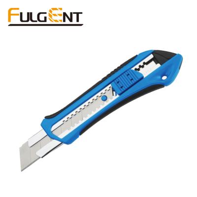 China 7 Segments Slide Out Knife ABS+TPR Snap Off Craft Knife Customized for sale