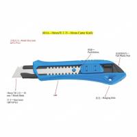 China 18mm Snap Off Blade Box Cutter Utility Knife With Snap Off Blades for sale