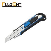 China Zinc Alloy Safety Utility Knife 18mm Self Retractable Utility Knife for sale