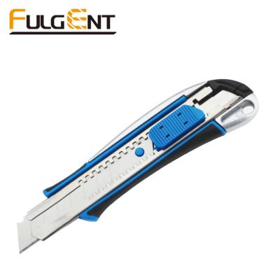 China Aluminium Automatic Self Retracting Safety Knife 18mm SK5 Blade for sale