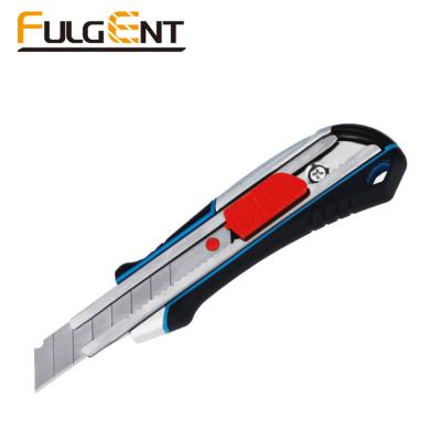 China 18mm Retractable Knives Safety With Locking System Snap Utility Knife For Workplace for sale