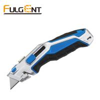 China 19mm Blade Lockback Utility Knives Customize Retractable Blade Box Cutter Heavy Duty for sale