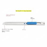China 9mm Cutter Knife Retractable Snap Off Utility Knives 12 Segment Break Blade for sale