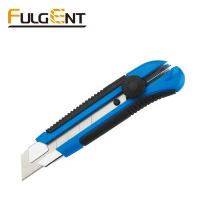China 25mm Utility Knife 6 Segment Breakable Blade Knife Lockback for sale