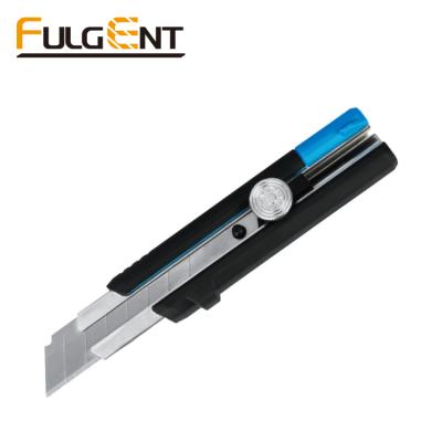 China High Carbon Steel Safety Utility Knife 25mm Snap Off Box Cutter for sale