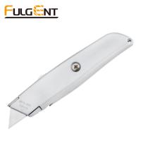 China Self Retracting Safety Utility Knife 19mm Auto Retractable Safety Knife For Construction for sale