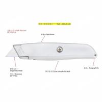 China Self Retracting Safety Utility Knife 19mm Auto Retractable Safety Knife For Construction for sale