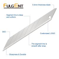China High Carbon Steel 9mm Blades Segmented 30 Degree Snap Knife Blades for sale