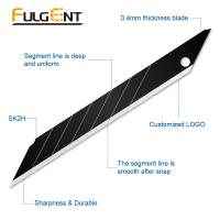 China Black SK2 9mm Snap Blades 73mm Length Utility Knife Snap Blade for sale