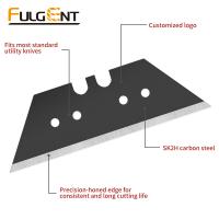 China 60mm Black Trapezoid Razor Blade Precision Honed Edge Snap Blades for sale