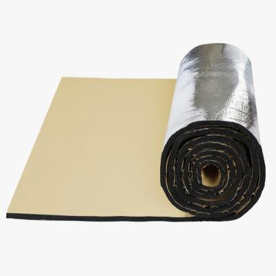 China NBR PVC Rubber Foam Sheet With Aluminium Foil Foam Rubber Plastic Insulation for sale