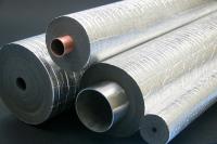 China Greenthermal Foil XPE Foam Tube No-Clod For Pipes Insulation Oudtdoor Applleation for sale
