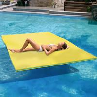 China Direct Factory Water Floating Pad 3 Layer Thick XPE Foam Float Mat Swimming Pool Lake for sale