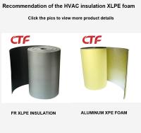 China Fireproof HVAC Insulation Foam Aluminum Durable Panel Backed Glue B1 Grade Flammability for sale