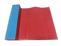 China Stock Water Moisture Proof Outdoor Folding IXPE Foam Mats Accordion Type With Slastic Strap Compact mattress for sale