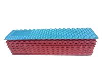 China Stock Water Moisture Proof Outdoor Folding IXPE Foam Mats Accordion Type With Slastic Strap Compact mattress for sale